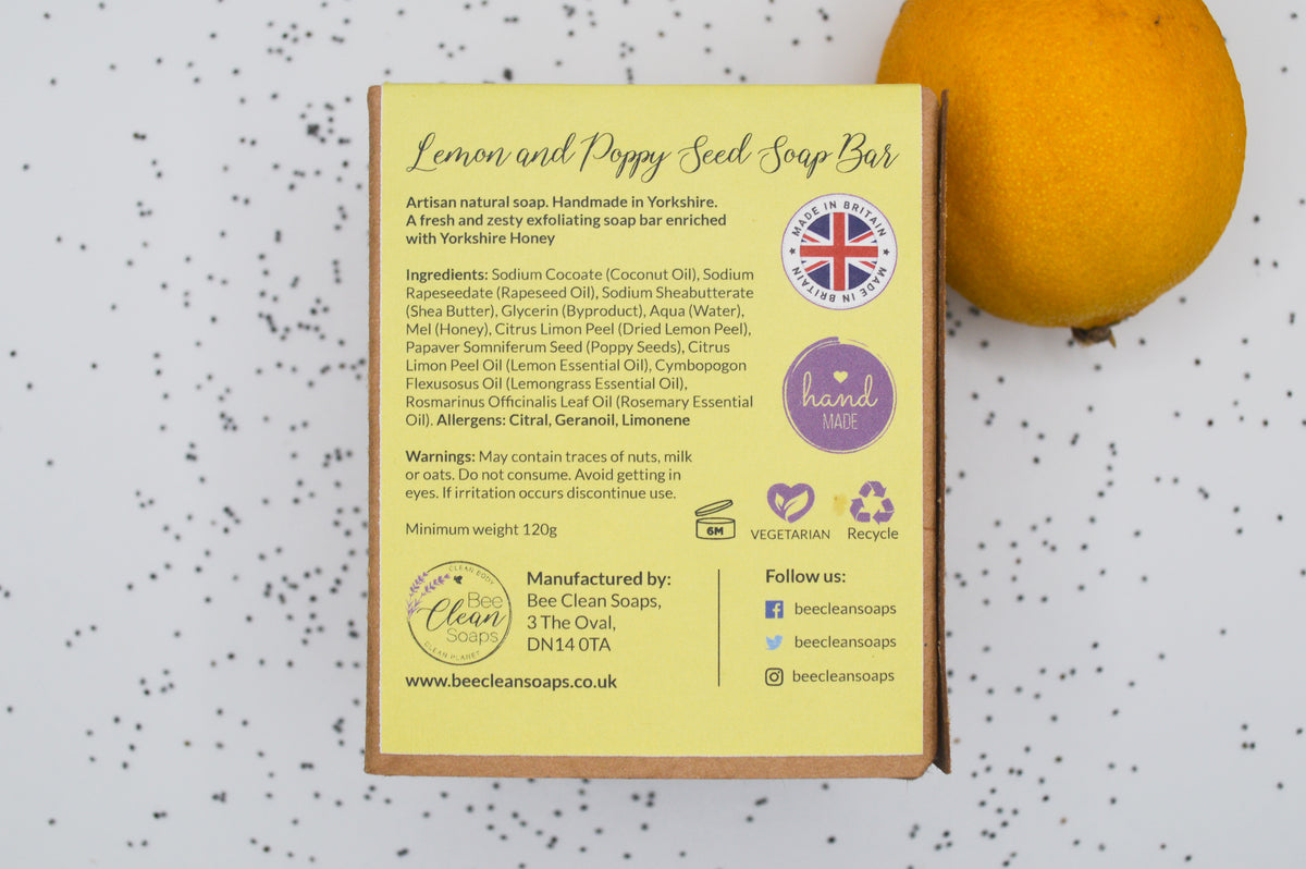 Lemon Soap | Bee Clean Soaps | Natural Honey Soap